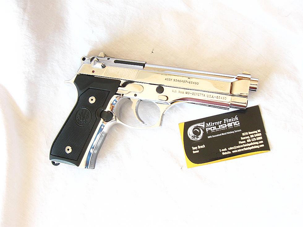 9mm Beretta Chrome